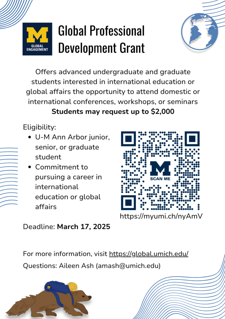 Global Professional Development Grants | Global Michigan